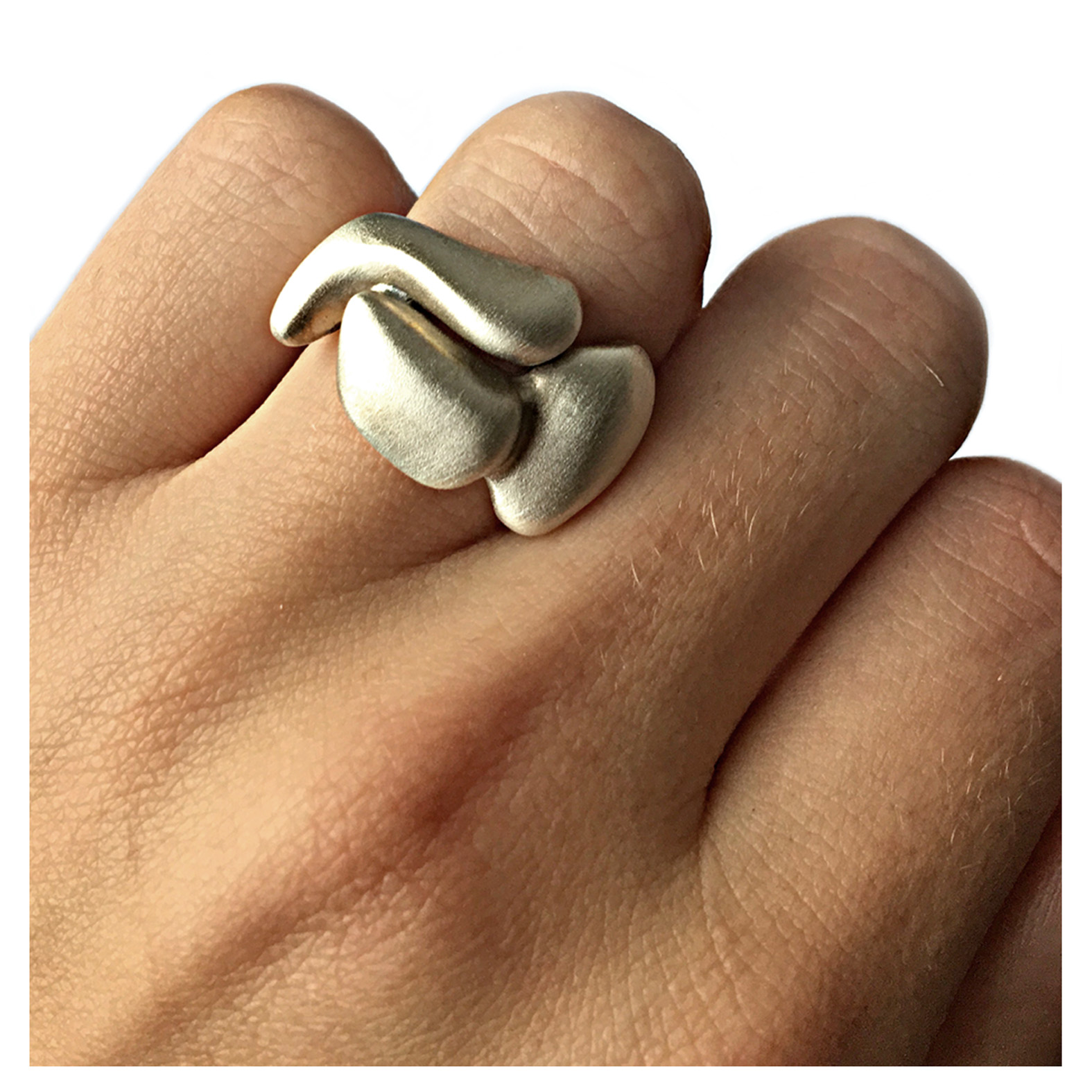 - Paul Finch Jewellery sculptural silver band by Paul Finch